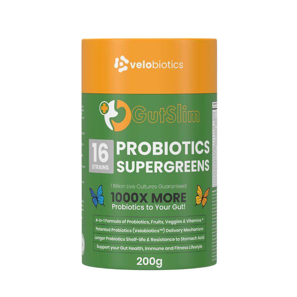 GutSlim Probiotics SuperGreens for Daily Gut Health and Energy ...